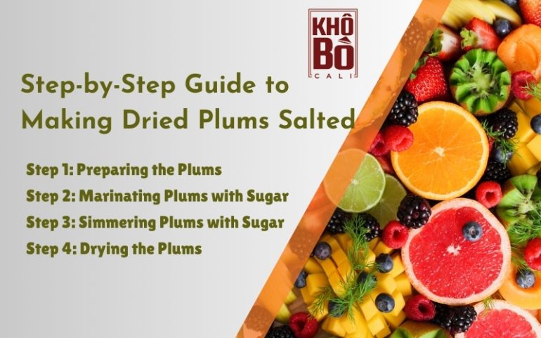 4 steps to make delicious and super easy dried plums salted