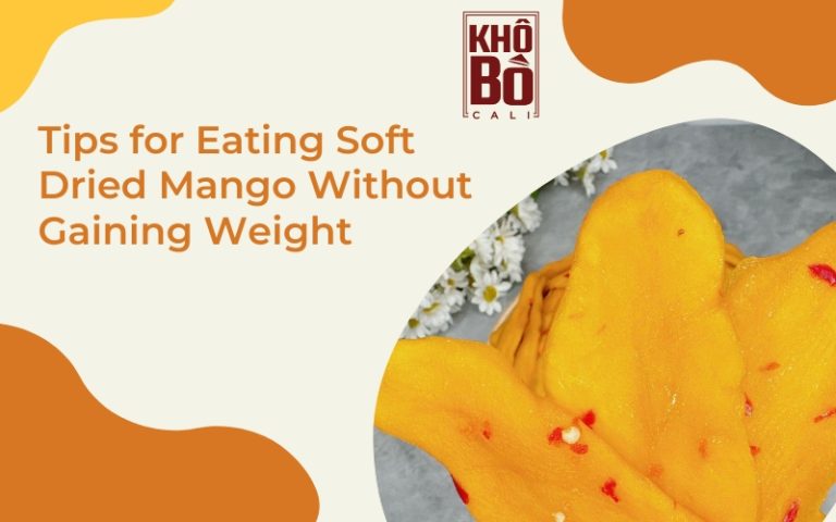 How many calories are in soft dried mango?