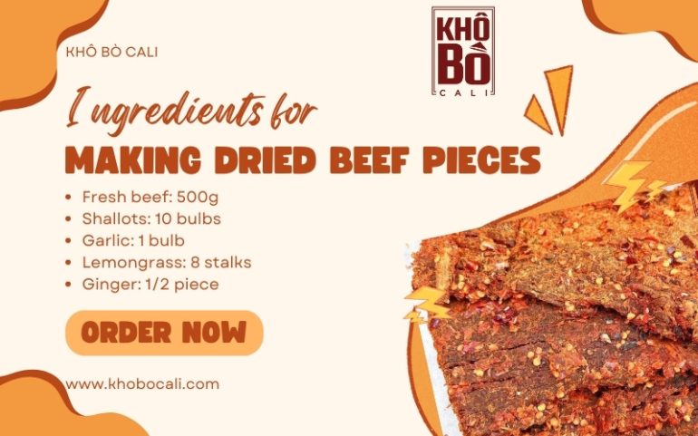 TOP 3 ways to make delicious and authentic dried beef pieces